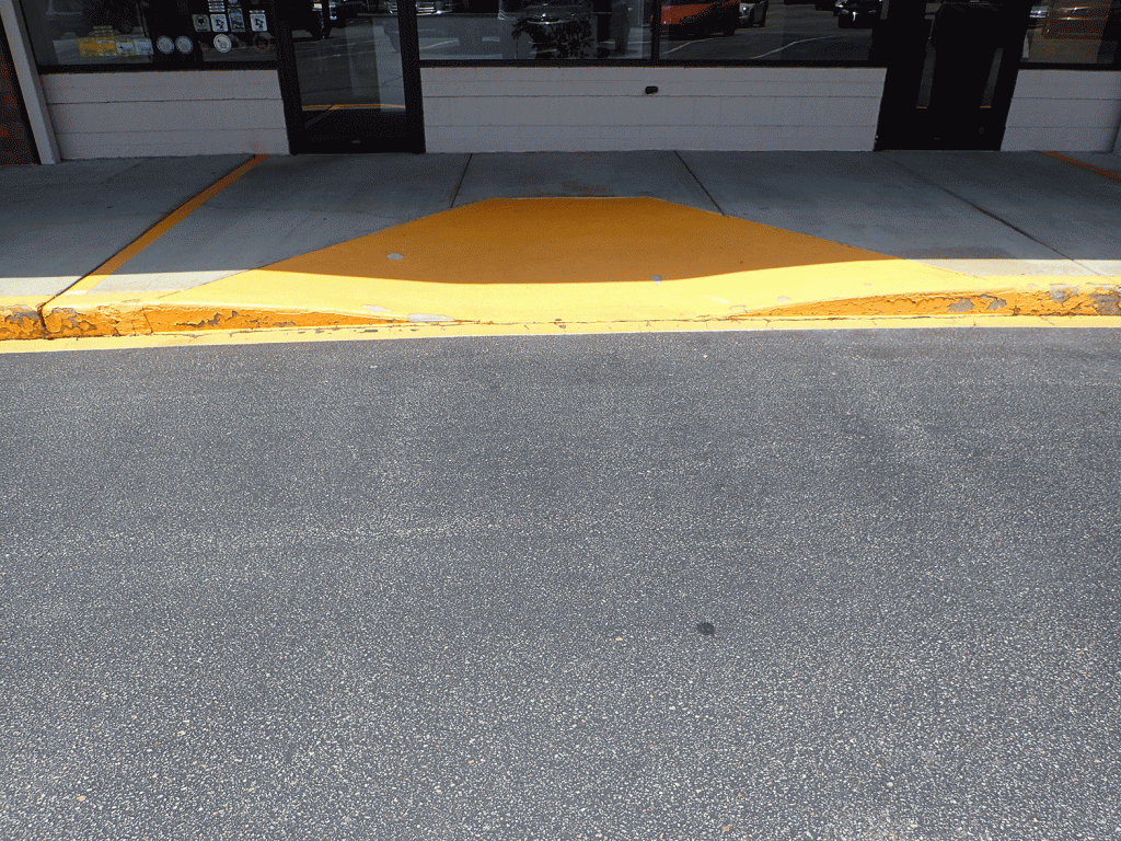 Painting of Handicap Ramps | Warren Forensics